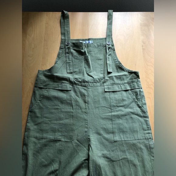 aedvoouer | Pants & Jumpsuits | Stylish Olive Green Overalls | Poshmark